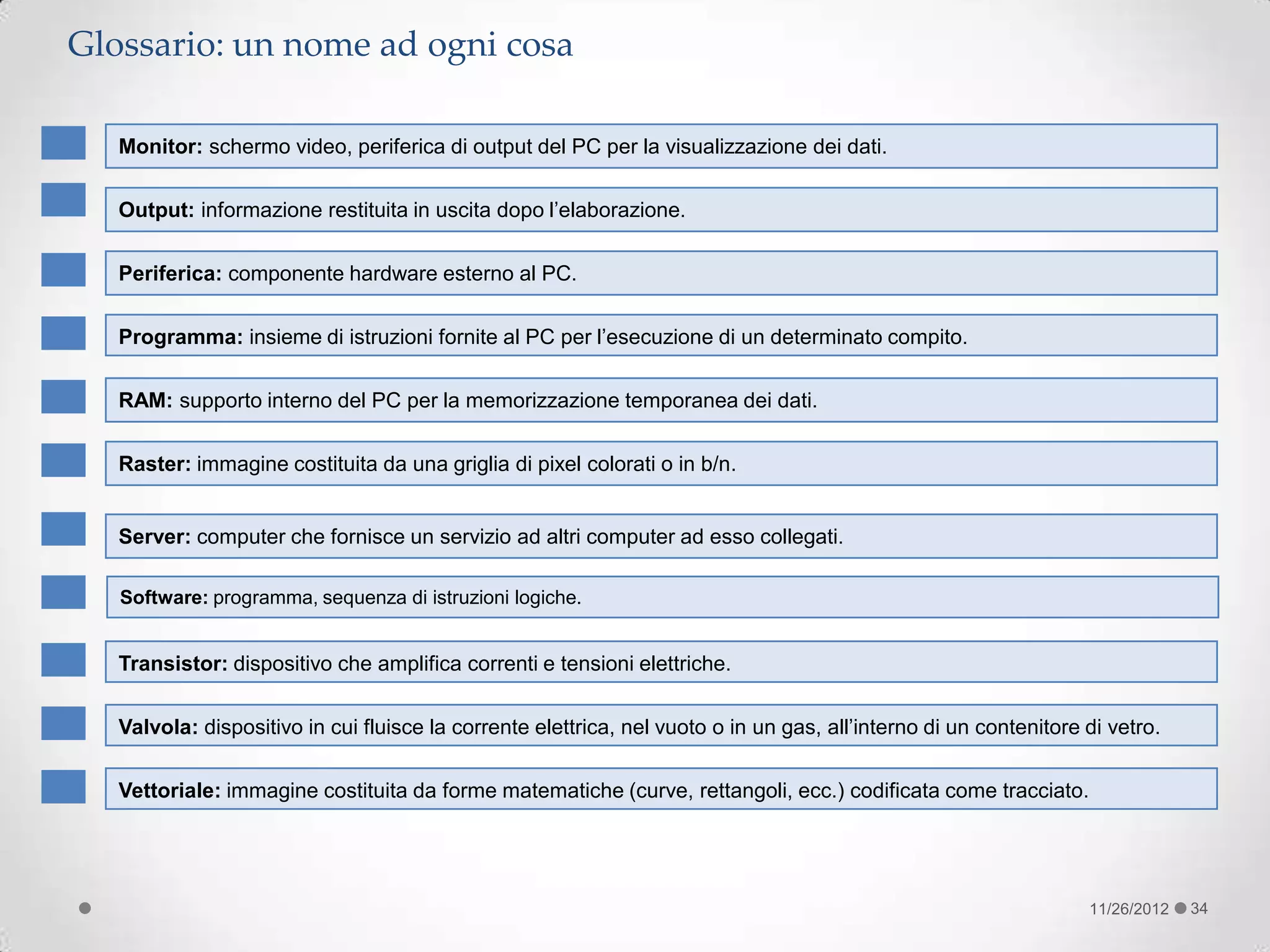 Impariamo a conoscere il pc | PPTX