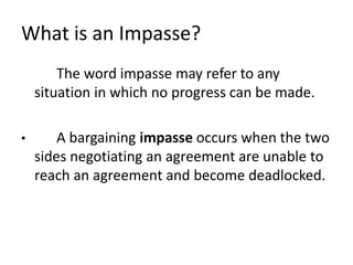 Impasse & deadlock | PPT