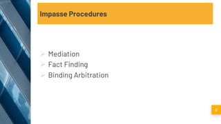 Impasse procedures | PPT