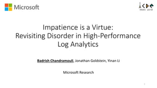 Impatience Is A Virtue