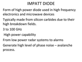 Impatt diode | PPT