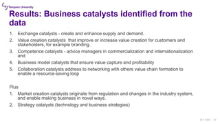 Business catalysts for the Circular Economy innovations | PPT