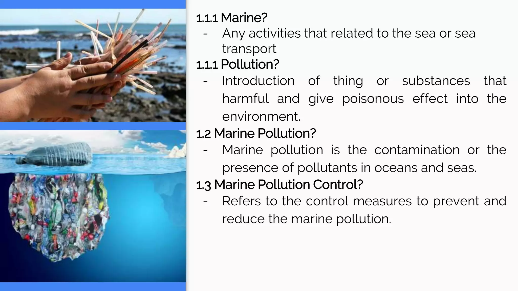 Introduction to Marine Pollution Control | PPTX