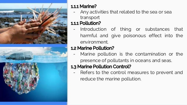 Introduction to Marine Pollution Control