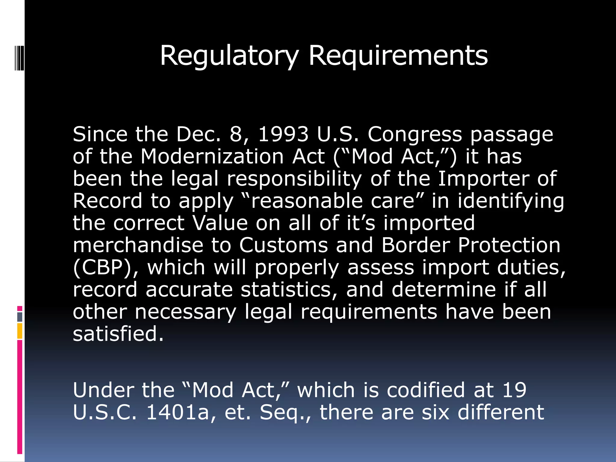 IMPORT COMPLIANCE - CUSTOMS VALUATION | PPTX