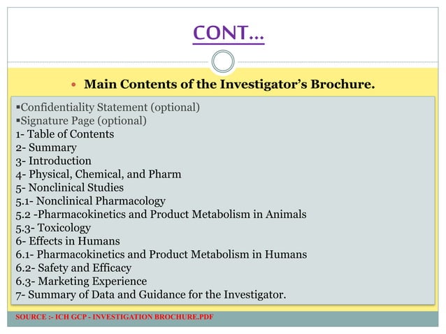 INVESTIGATIONAL MEDICINAL PRODUCT DOSSIER & INVESTIGATION BROCHURE ...