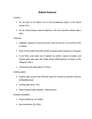 thermal power plant PTTP Parichha | DOC