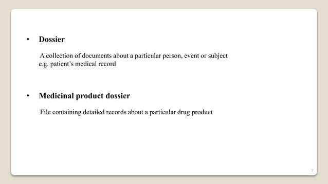 Investigation of Medicinal Product Dossier (IMPD) and Investigator ...