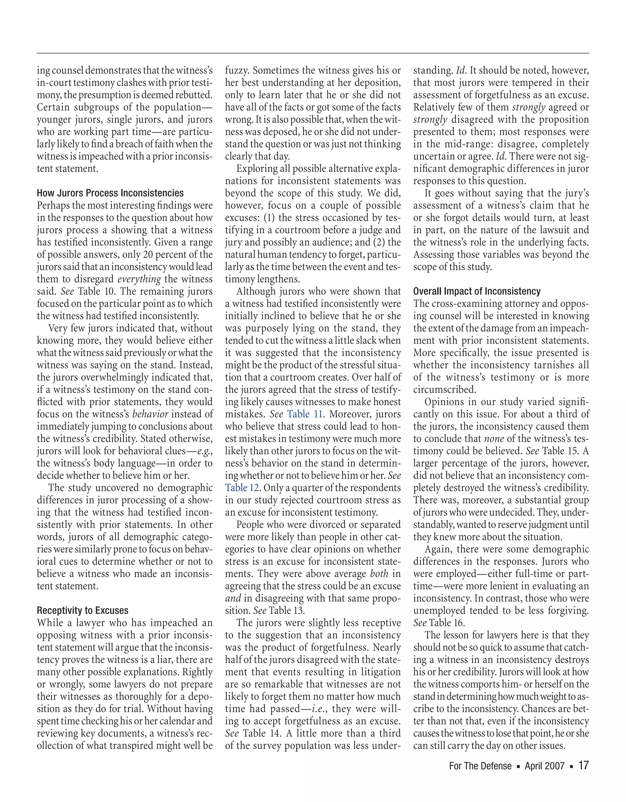 Impeaching With Prior Inconsistent Statements | PDF | Law