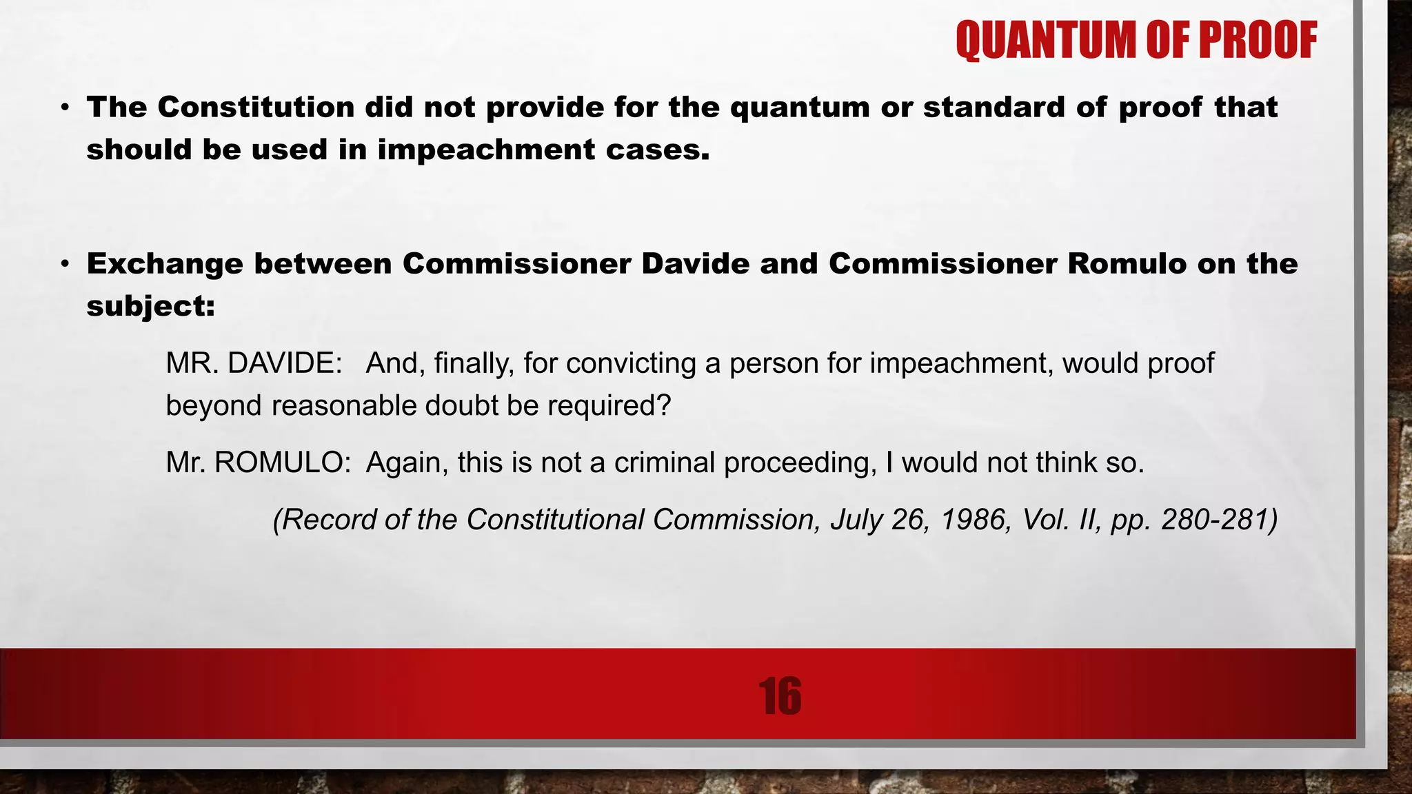 Primer on Impeachment in the Philippines | PDF