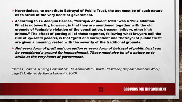 Primer on Impeachment in the Philippines | PDF