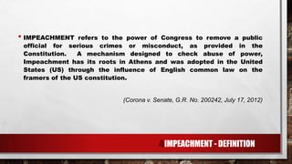 Primer on Impeachment in the Philippines | PDF
