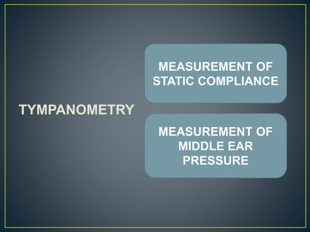 Impedance audiometry part 1 | PPTX | Ear, Nose and Throat Conditions ...