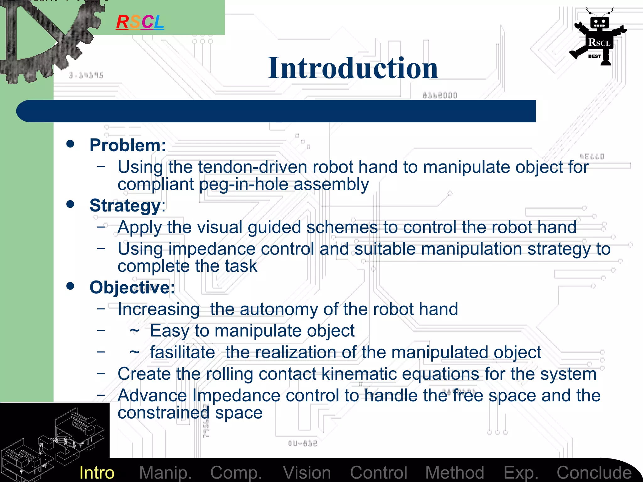 Impedance-Based Combination of Visual and Force Control for a Tendon ...