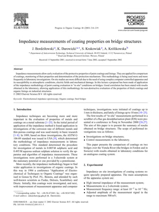 Impedance measurements | PDF