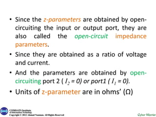 Impedance parameters | PPTX