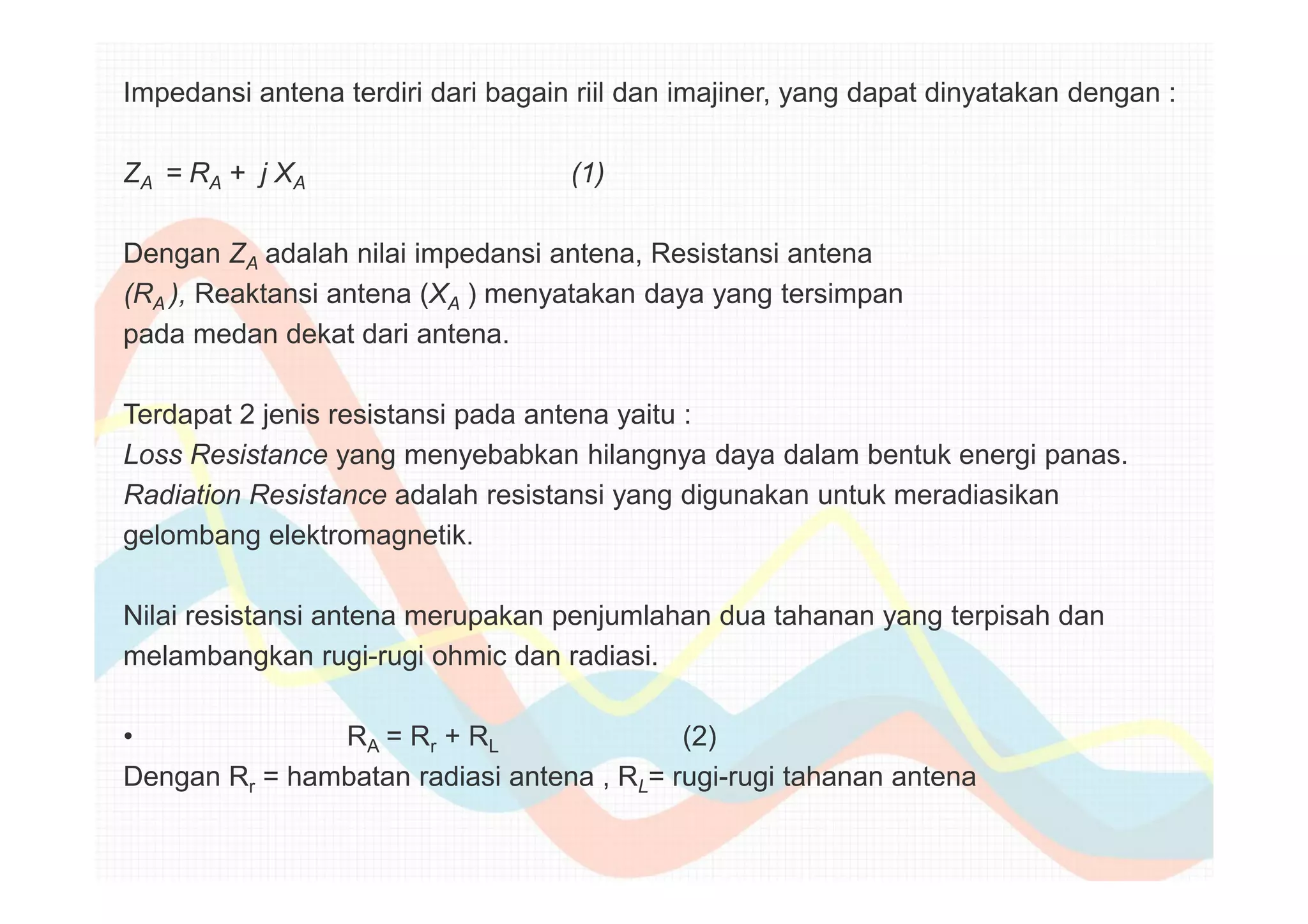 Impedansi Antena Oleh Risdawati Hutabarat | PDF