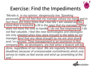 Nasty Impediments: Unclog the Pipe for Business Agility | PPT