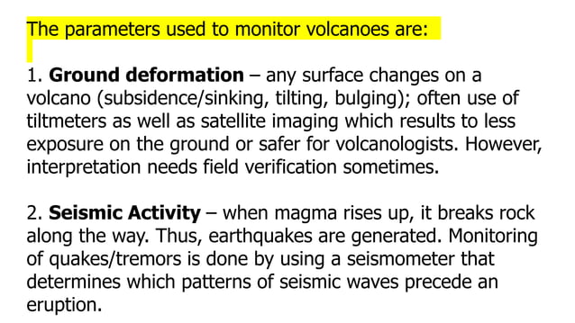 IMPENDING SIGNS OF VOLCANIC ERUPTION.pptx