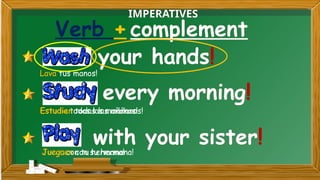 ENGLISH imperaives The imperative mood in English is a verb form used ...