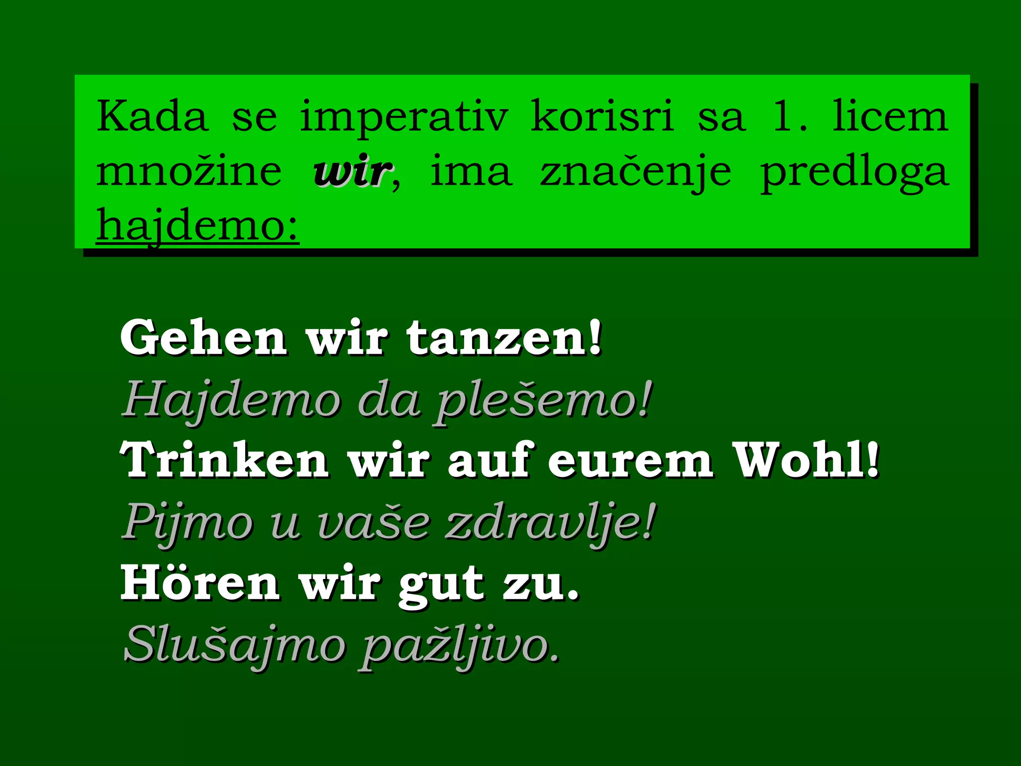 Imperativ | PPT