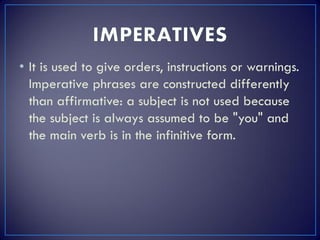 Imperative | PDF