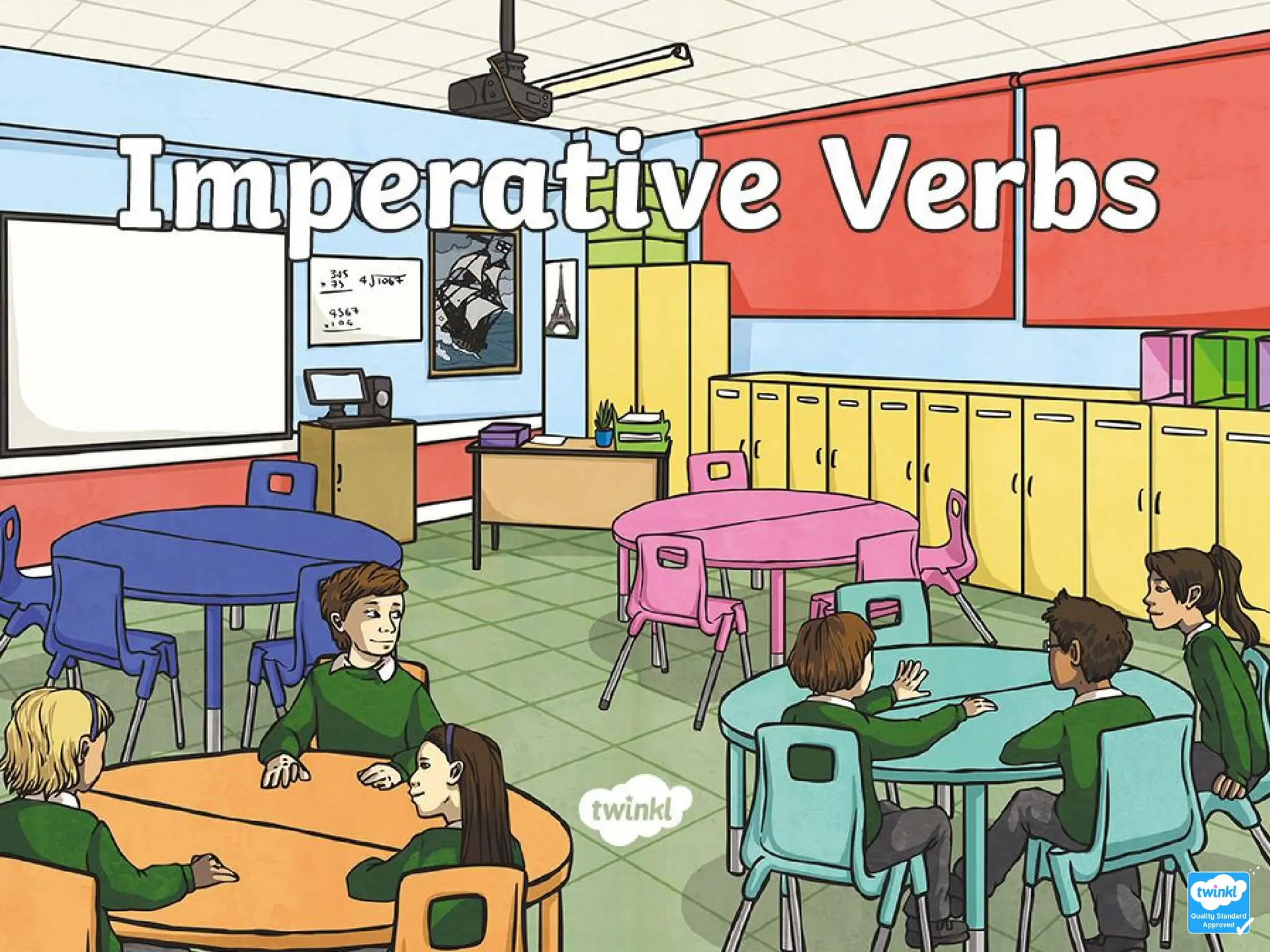 Imperatives verbs through commnads in different situation | PPT