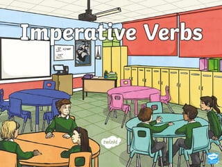 Imperatives verbs through commnads in different situation | PPT
