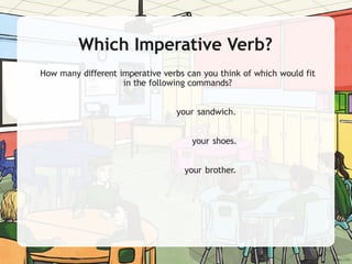 Imperatives verbs through commnads in different situation | PPTX