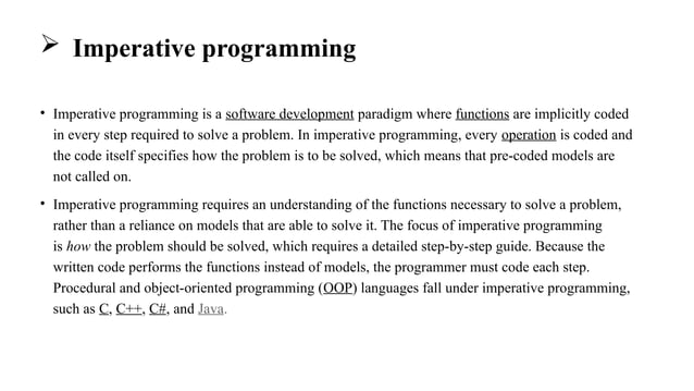 Imperative Programing engineering ppt.pptx | Free Download