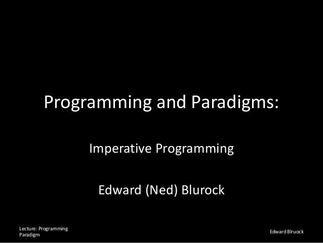 Imperative programming