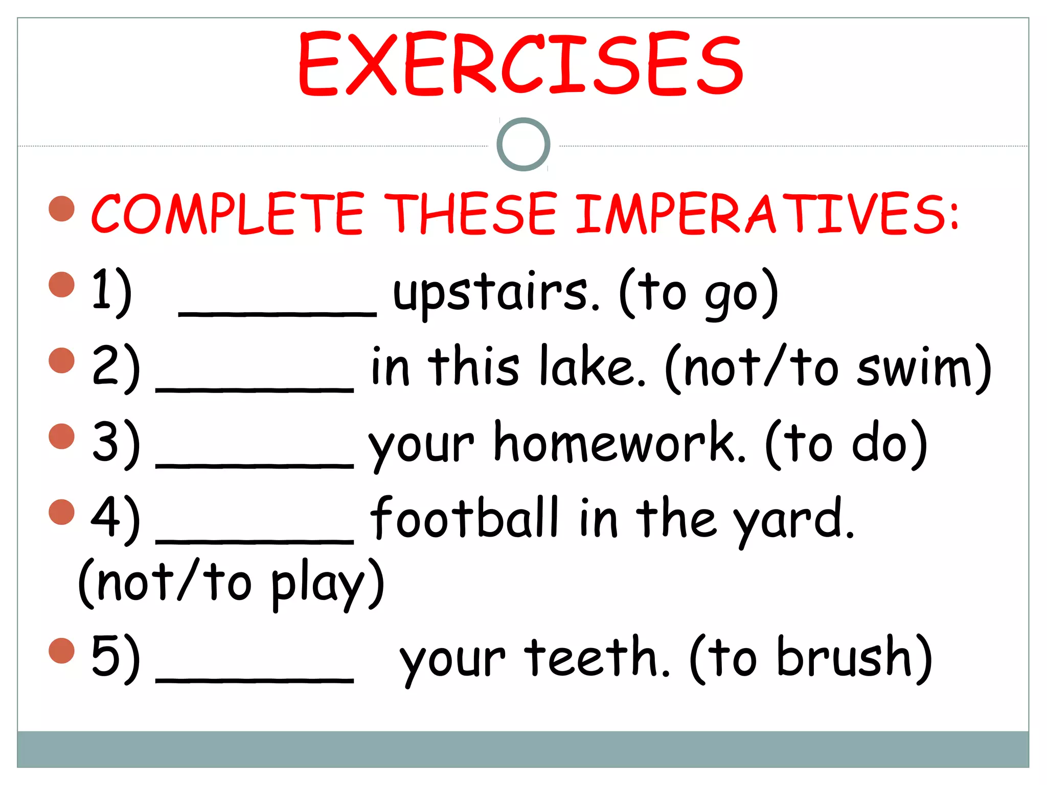 Imperatives | PPT
