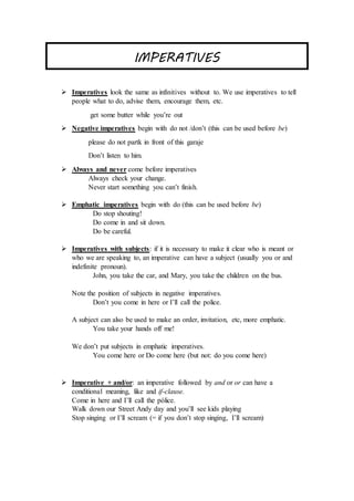 Imperatives | PDF