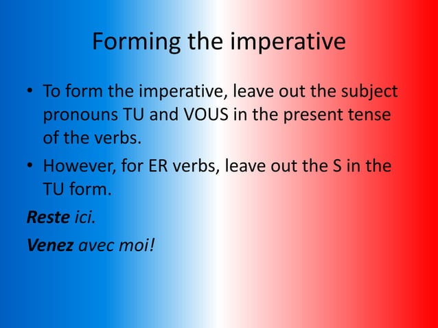Imperatives | PPTX