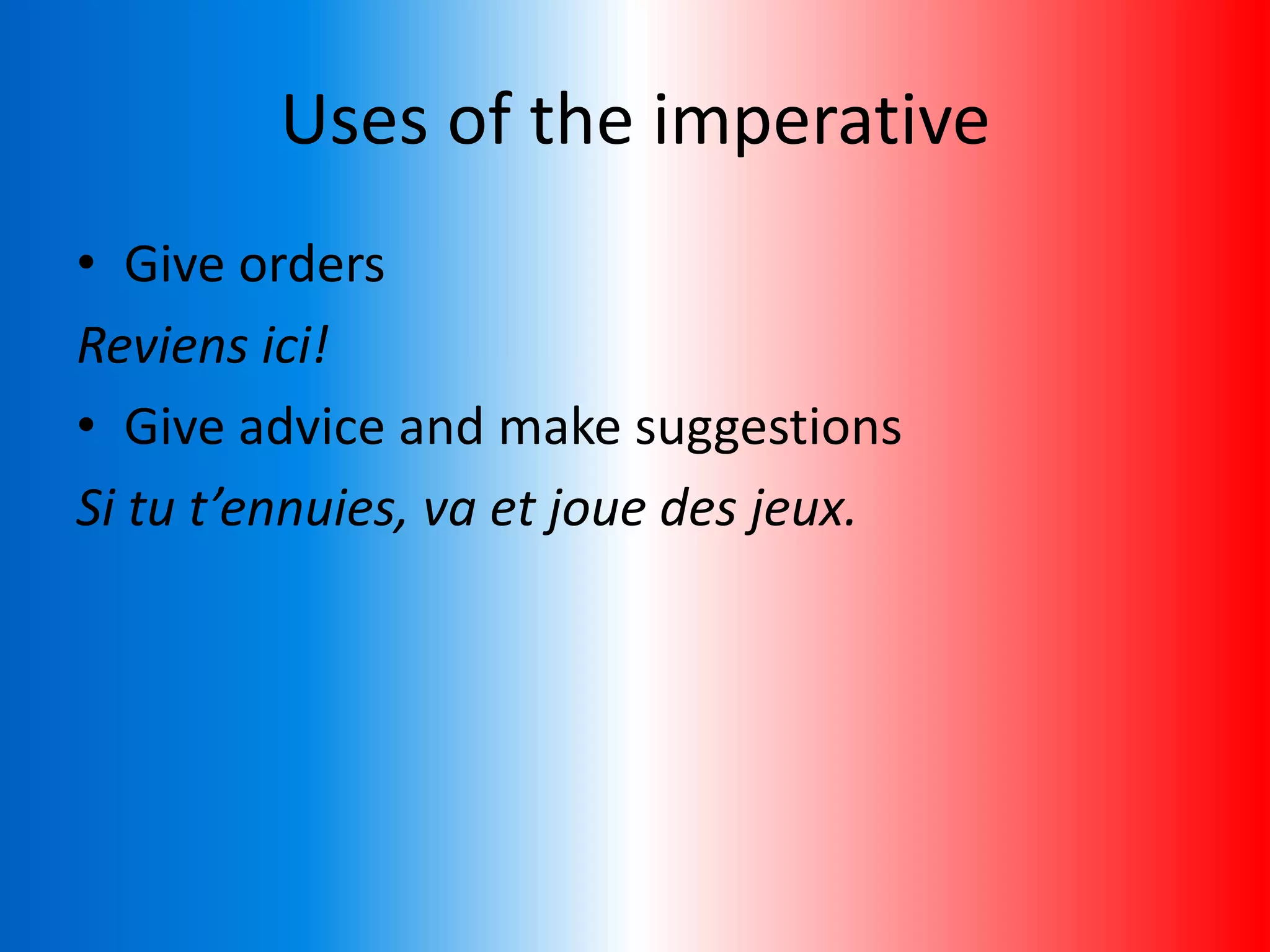 Imperatives | PPT