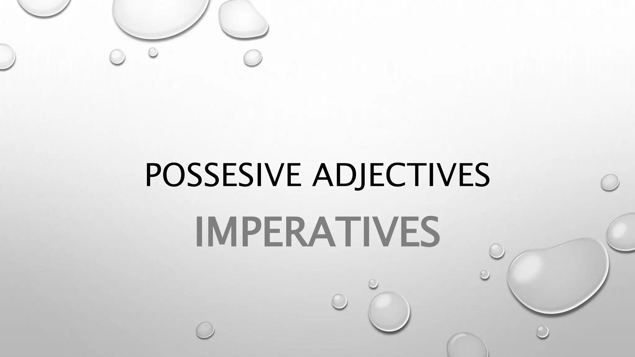 Imperatives Ppt