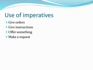 Imperatives | PPTX