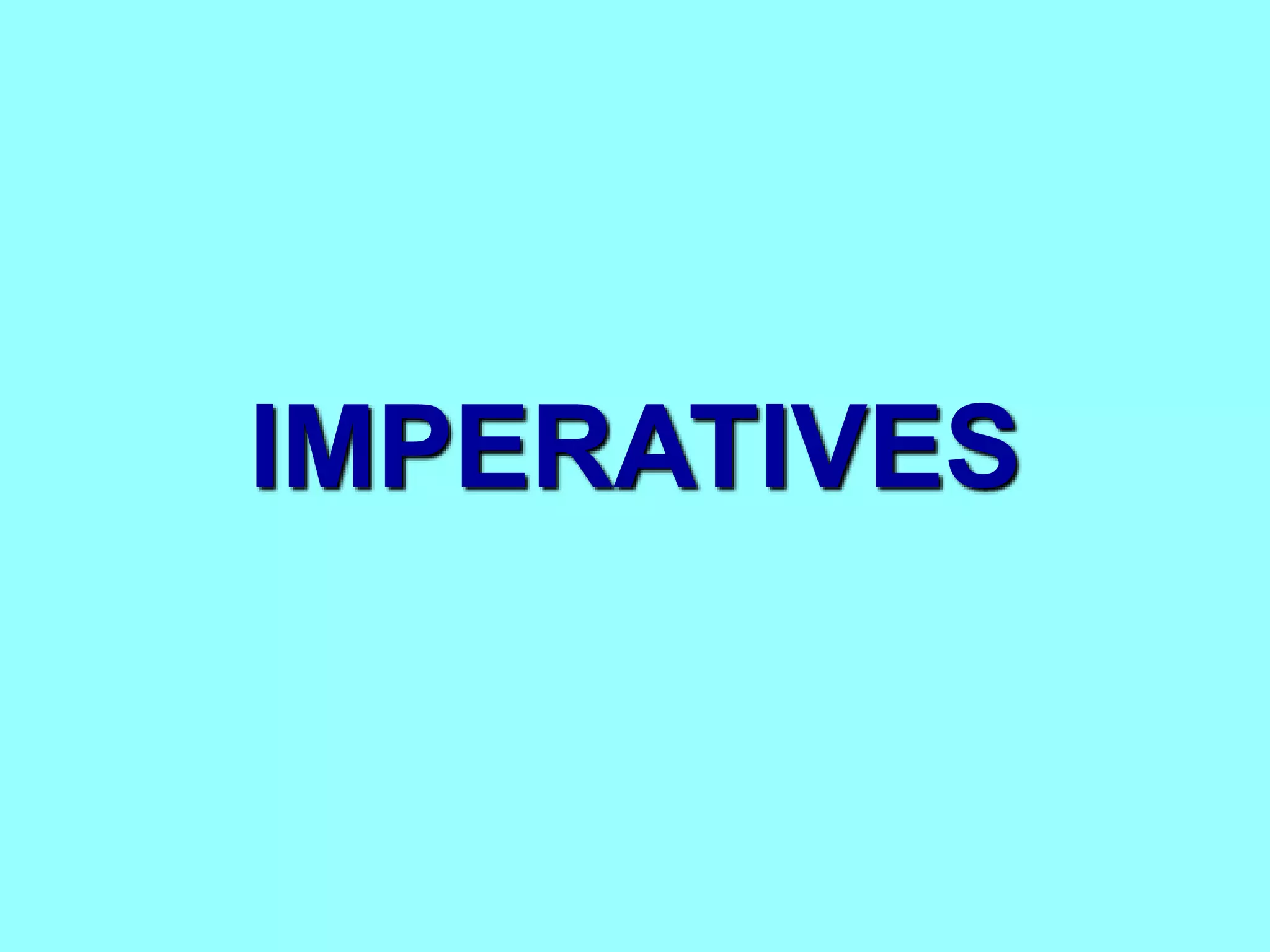 Imperatives grammar-drills-grammar-guides 116157 | PPT