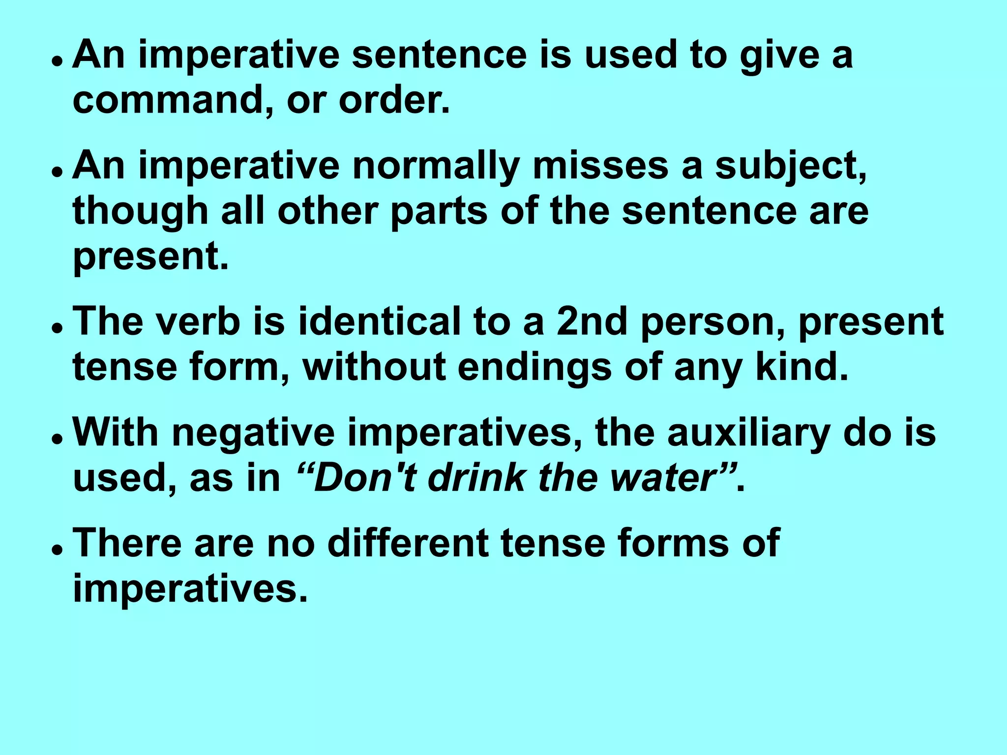 Imperatives grammar-drills-grammar-guides 116157 | PPT