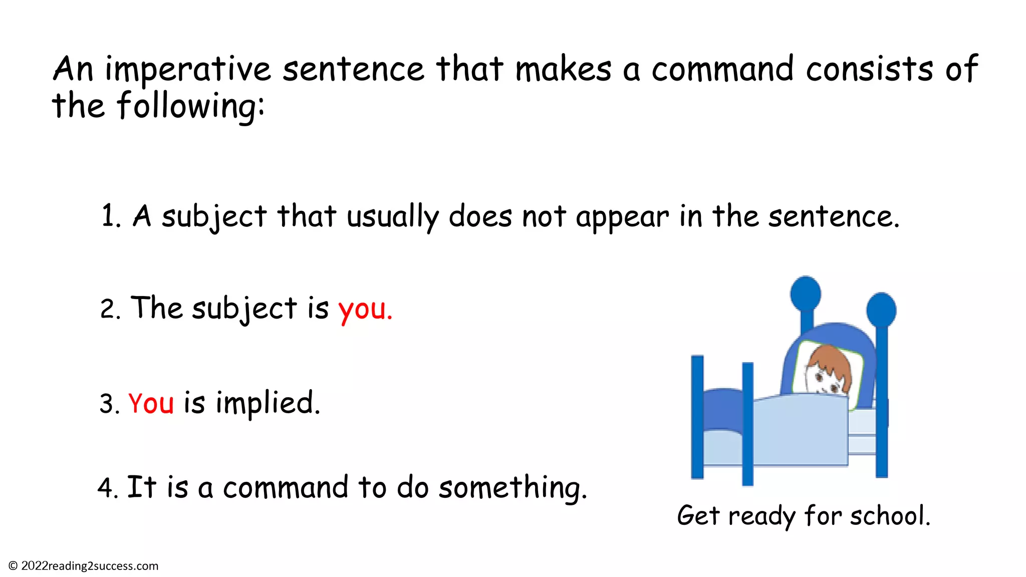 How to Teach Kids Imperative Sentences. Sentences that have the implied ...