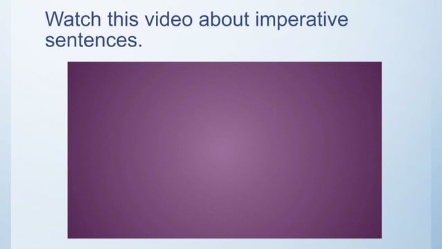 Imperative sentences. | PPTX