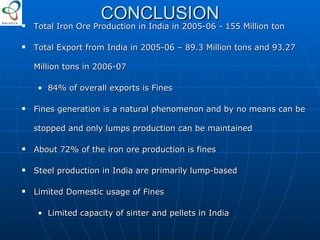 Imperatives For Iron Ore Exports | PPT