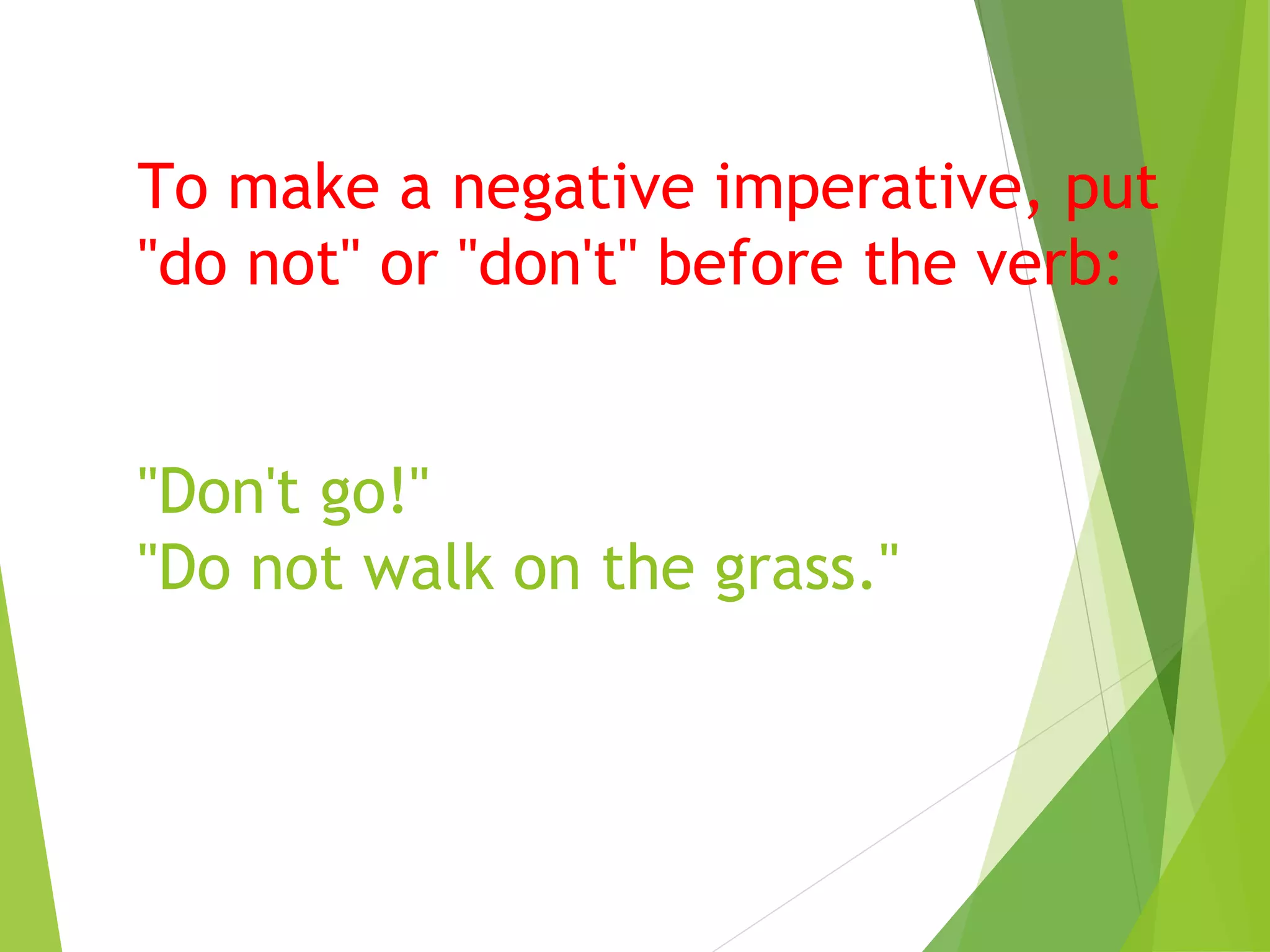 Imperatives part 1 | PPT
