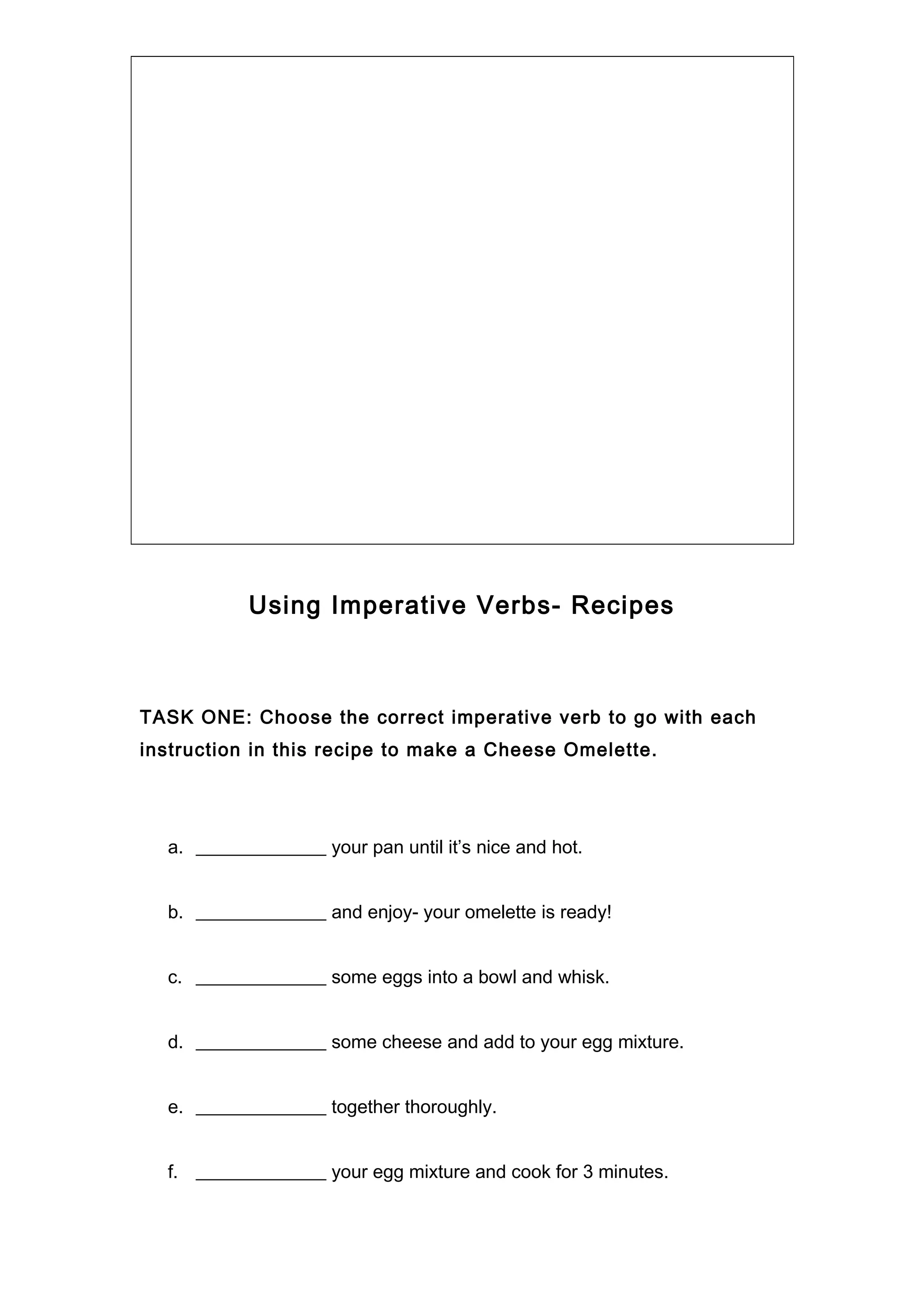Imperatives & sequence adverbs | DOC