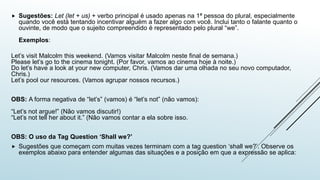 IMPERATIVOS NO INGLES - SUBJECT - OBJECT PRONOUN REVIEW parte (1) slide ...