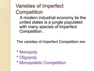 Imperfect competition and monopoly | PPTX