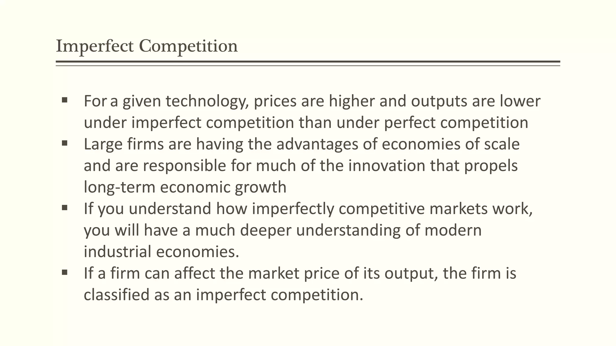 Imperfect Competition | PDF