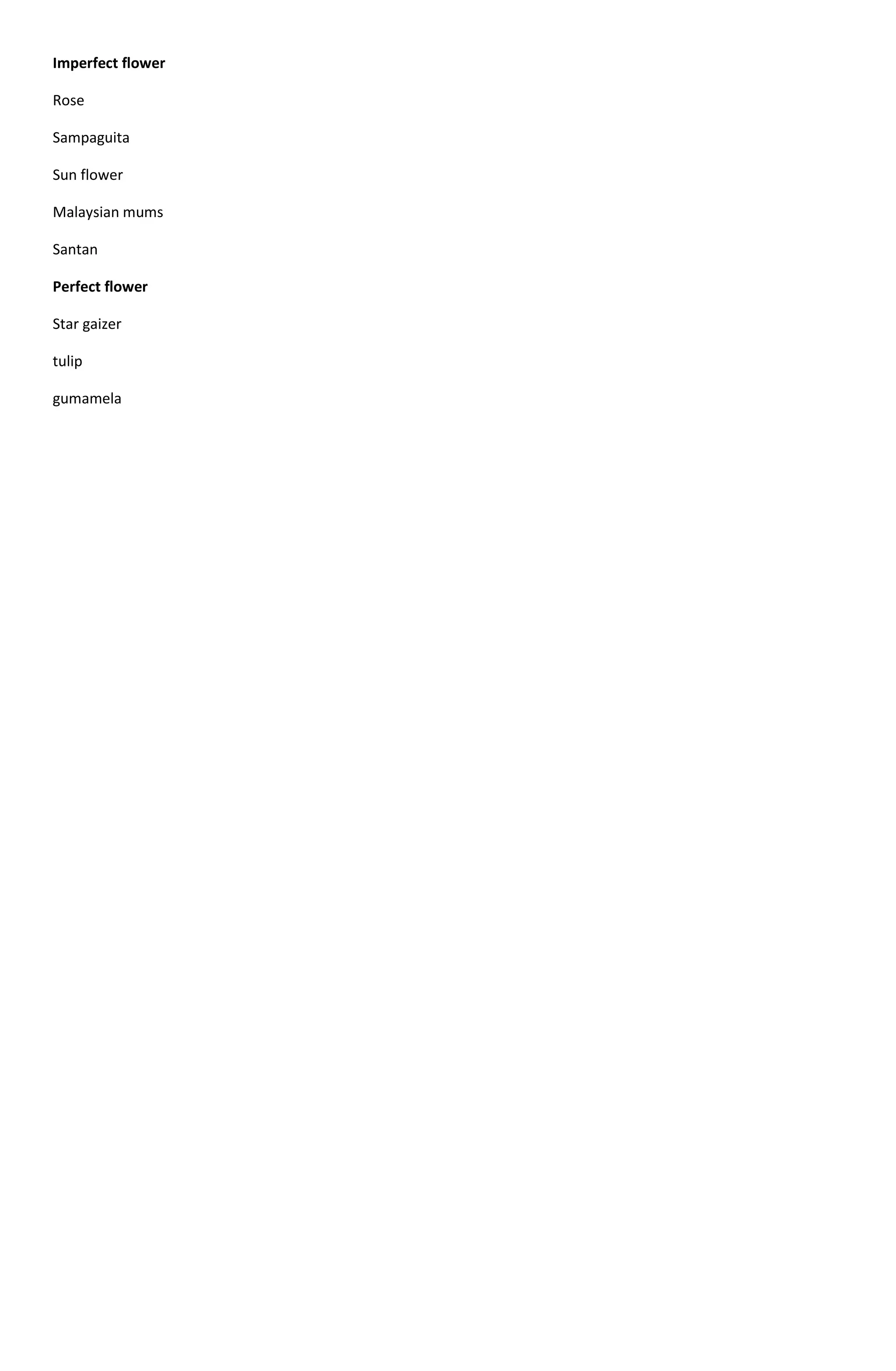 Imperfect flower | DOCX