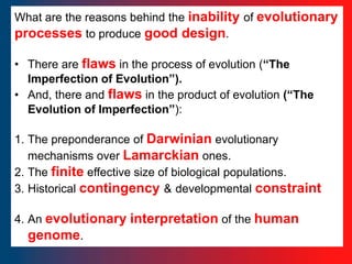 The Imperfection of Evolution and the Evolution of Imperfection | PPTX