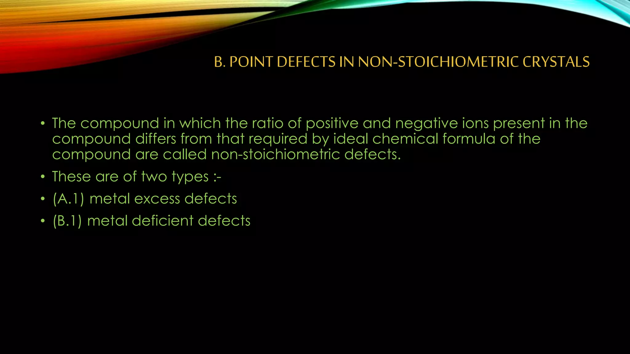 Imperfections in solids | PPTX